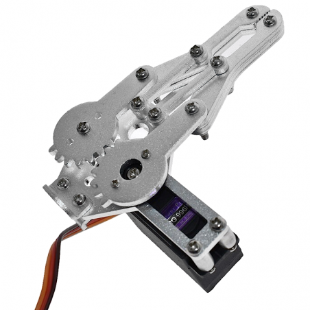 Garra Mão Robótica Metálica compatível com servos MG995, MG996R, SG5010 ...