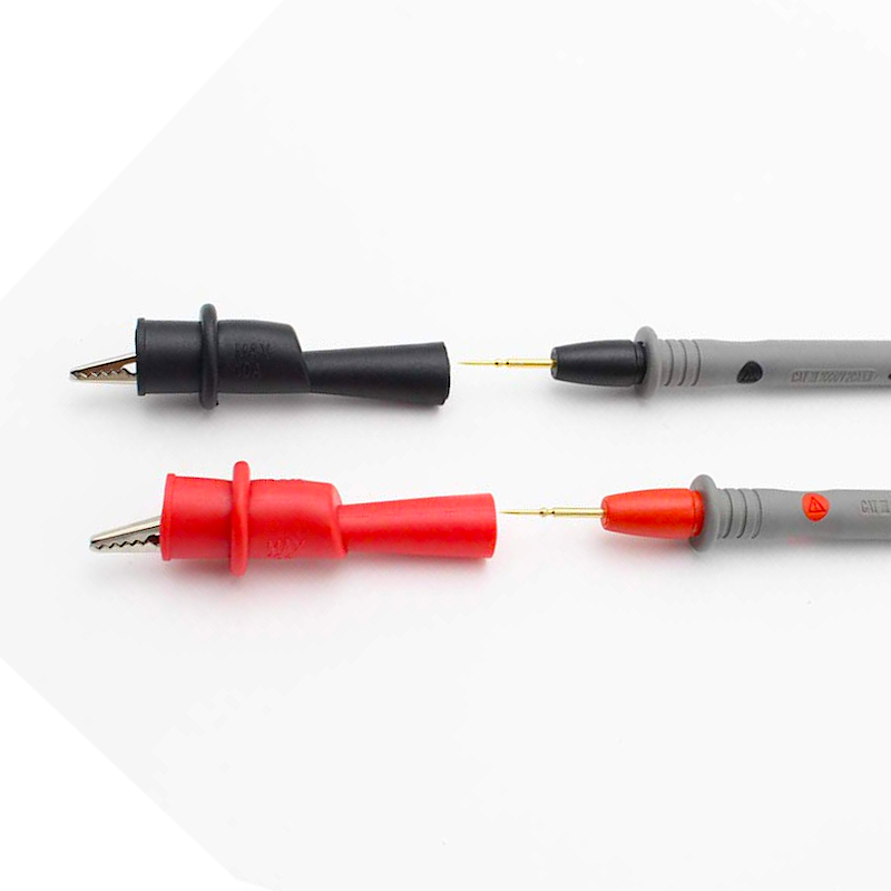 HQ - MULTIMETER TEST LEADS SET 20A WITH CROCODILE CLIP