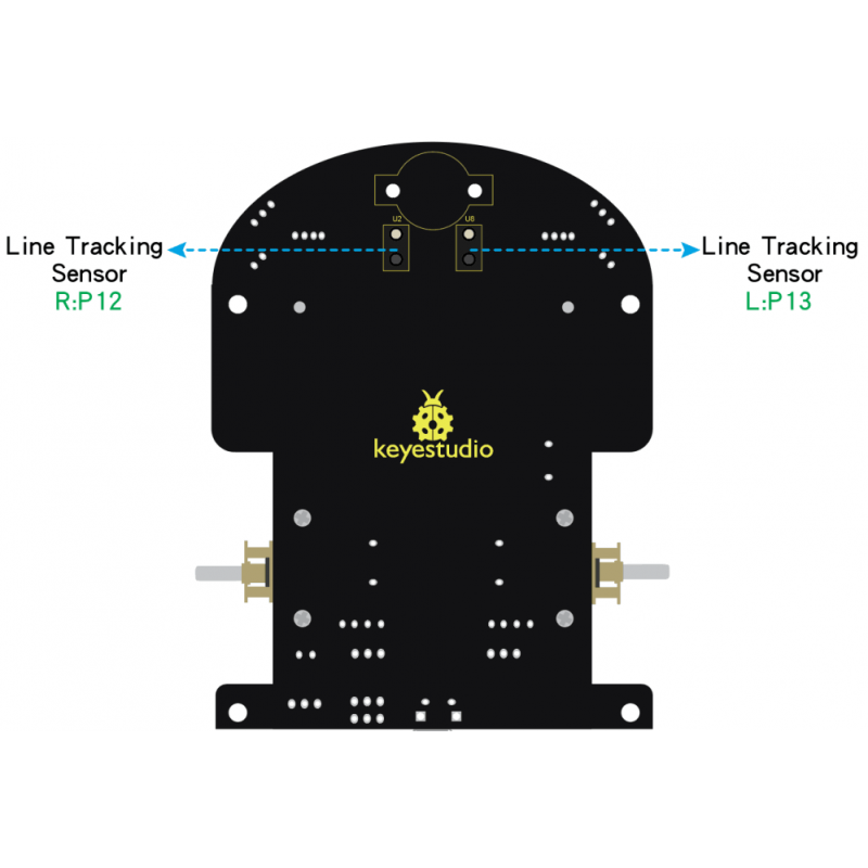 Micro:bit mini smart robot car kit V2 (without Micro:bit) - keyestudio ...
