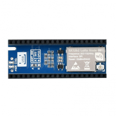 SX1262 LoRa Node Module for Raspberry Pi Pico, LoRaWAN 868MHz