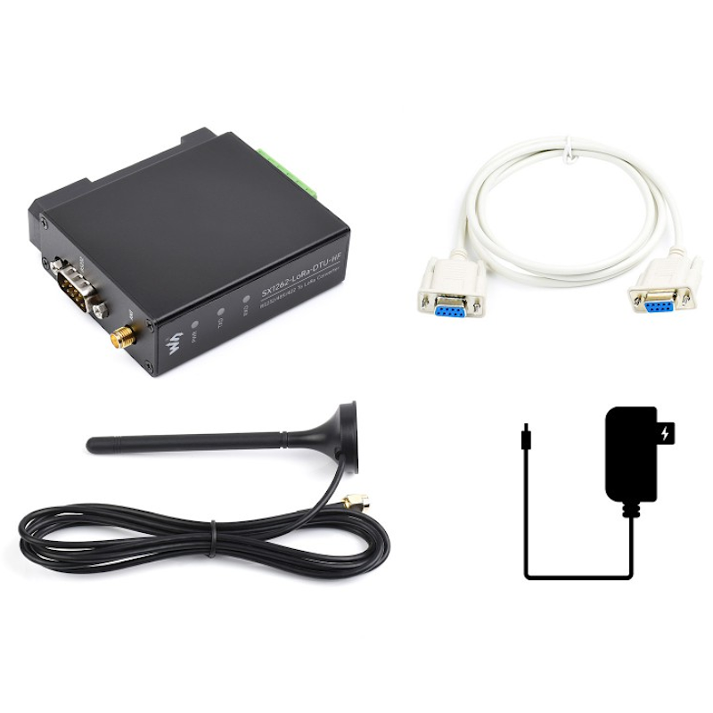 Rail-mount SX1262 LoRa HF 868MHz version, RS232/RS485/RS422 to LoRa ...