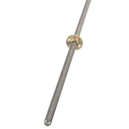 T8 Lead Screw 8mm Thread 2mm Pitch - 500mm