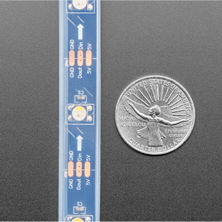 NEOPIXEL - RGBW Led Strip, SK6812, 30 LED/m, Black PCB IP67 - 1 meter