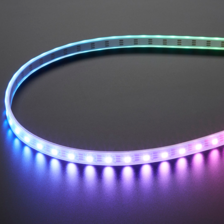 NEOPIXEL - Fita de LEDs RGBW, SK6812, 60 LED/m, Fundo Branco IP67 - 1 metro