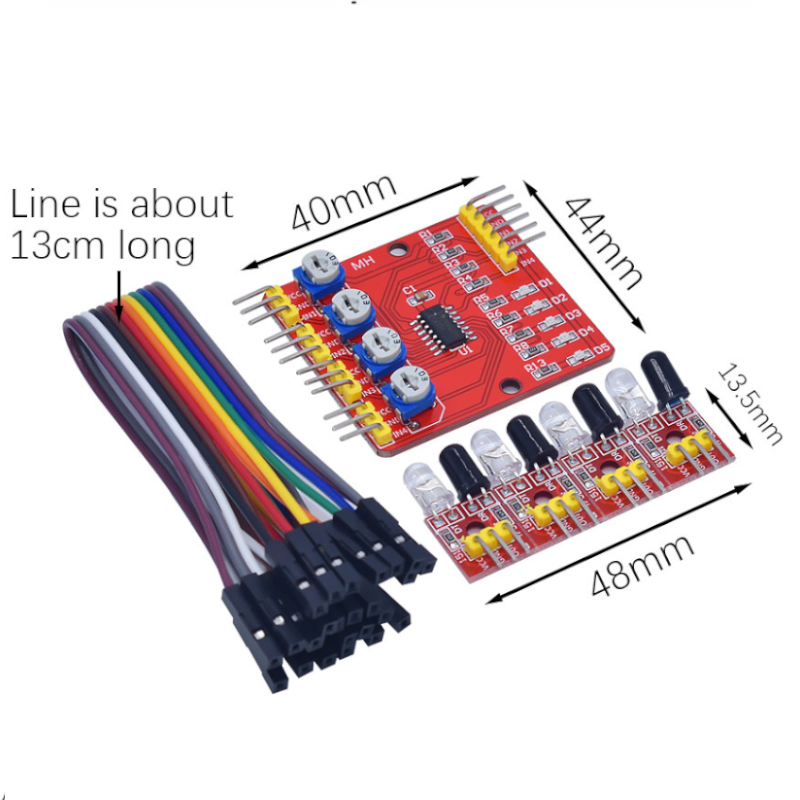 Four Infrared Tracking Modules with main board