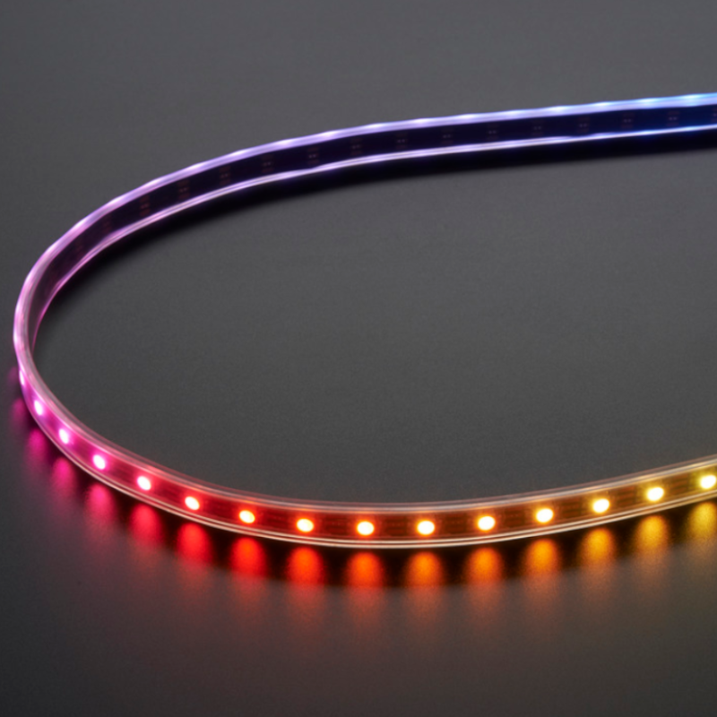 NEOPIXEL - RGBW Led Strip, SK6812, 60 LED/m, Black PCB IP67 - 1 meter