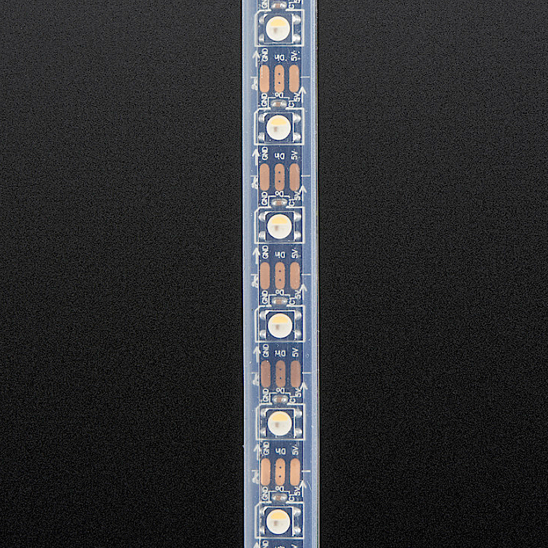 NEOPIXEL - RGBW Led Strip, SK6812, 60 LED/m, Black PCB IP67 - 1 meter