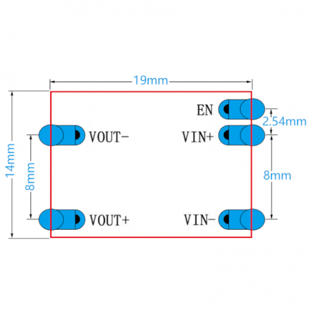 DC-DC AUTOMATIC STEP UP-DOWN POWER MODULE (2.5~15V TO 5.0V 600MA)
