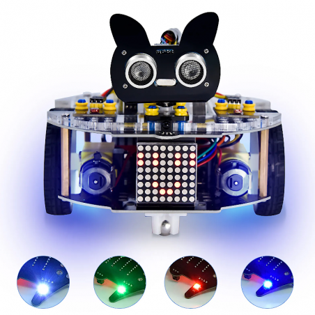 Beetlebot 3 in 1 Robot for Arduino (Lego blocks compatible) - Keyestudio KS0543