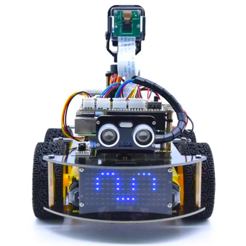 4WD Robot Car for Raspberry Pi 4 (PI and batteries not included ...