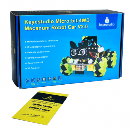 4WD MECANUM ROBOT CAR FOR MICRO:BIT (BOARD NOT INCLUDED) - Keyestudio ...