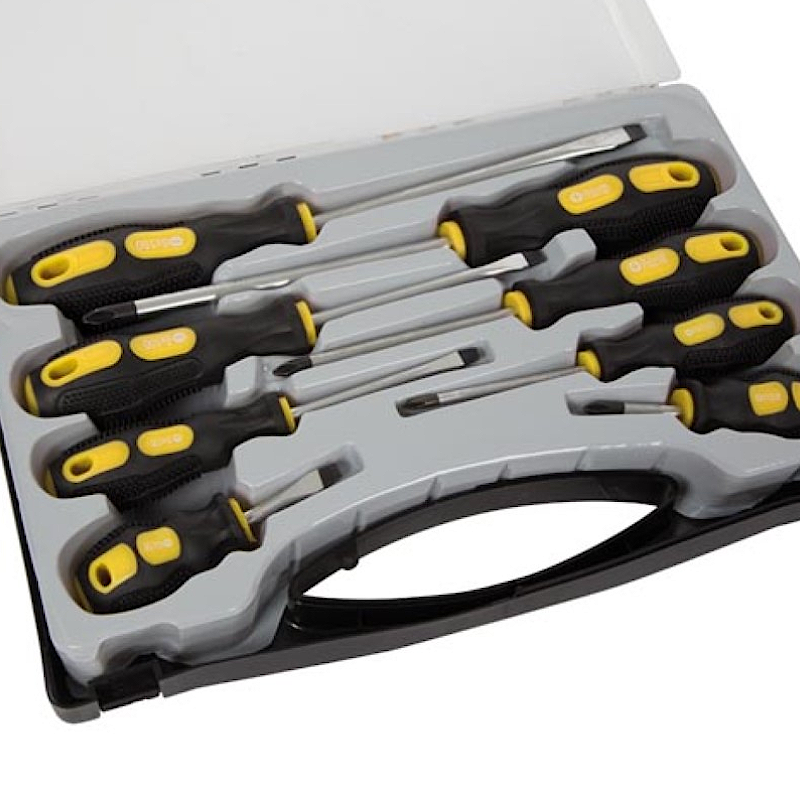 Screwdriver Set 8pcs Phillips / Slot with case (HST08)