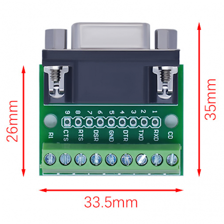 DB9 BREAKOUT BOARD - FEMALE