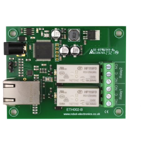 ETH002-B - 2x16A Ethernet Relay