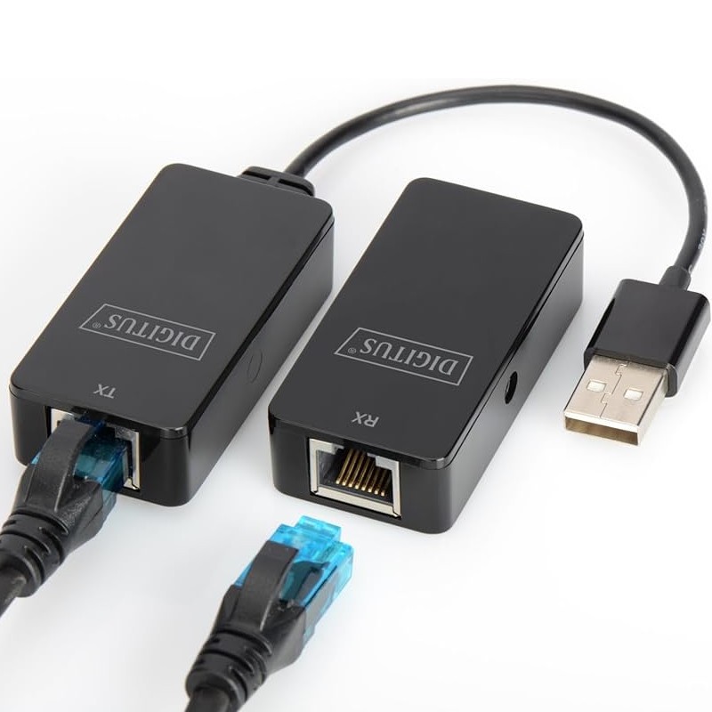 Extensor USB via Cabo de Rede RJ45 até 60m