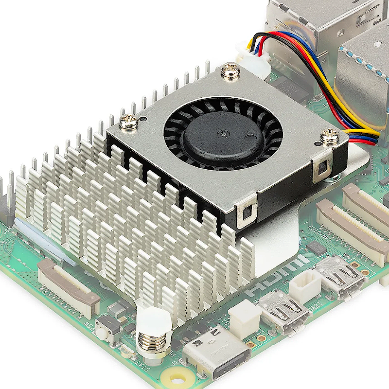 Dissipador Ativo com ventoinha para Raspberry Pi 5 - Raspberry SC1148
