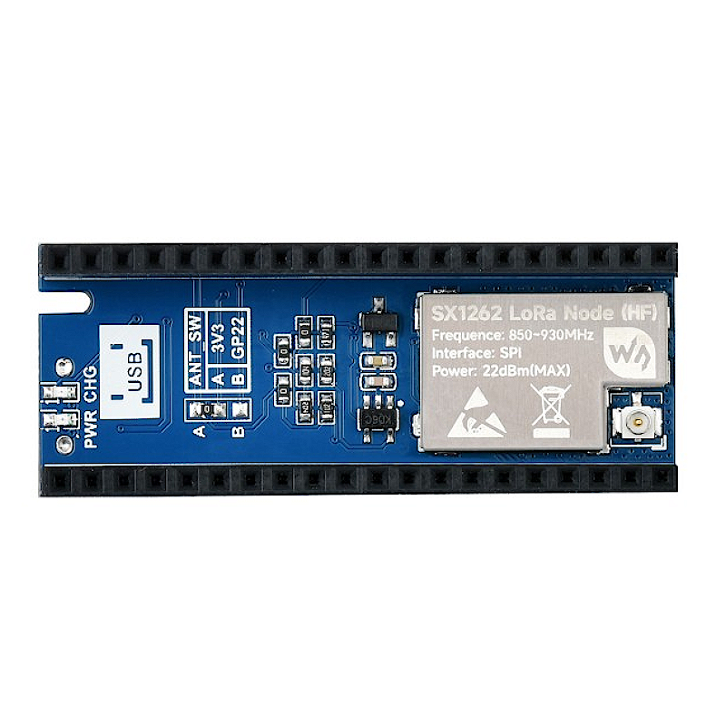 Sx1262 Lora Node Module For Raspberry Pi Pico Lorawan 433mhz