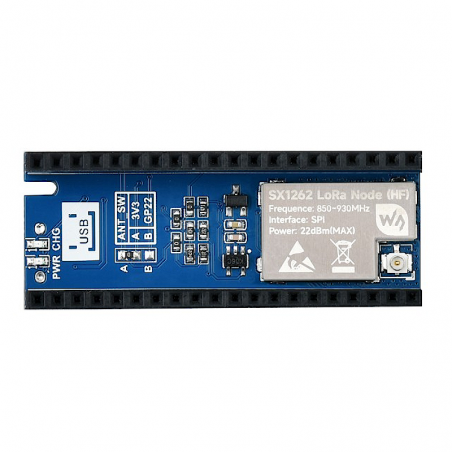 SX1262 LORA NODE MODULE FOR RASPBERRY PI PICO, LORAWAN 433MHZ