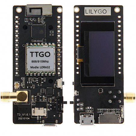 LoRa32 V2.1_1.6 ESP32 Paxcounter SX1276 (version 433MHz) , OLED 0.96 ...