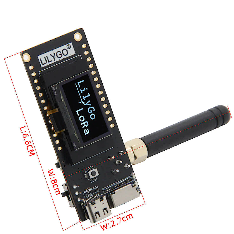T3-S3 ESP32-S3 LoRa SX1262 868MHz c/ OLED 0.96 - LILYGO® H595