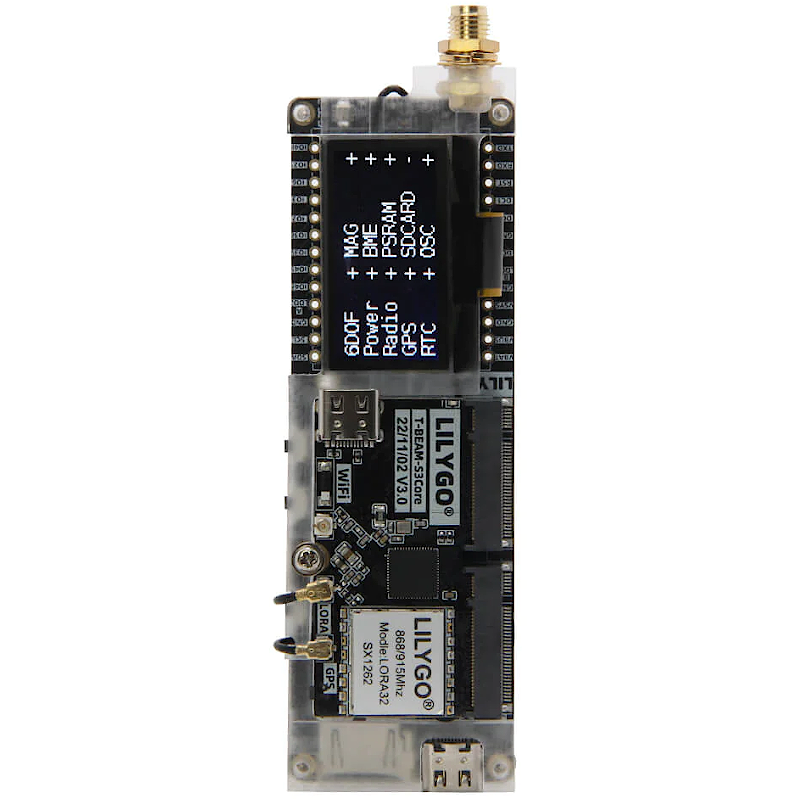 T-BeamSUPREME Meshtastic ESP32-S3 LoRa SX1262 868MHz w/ GPS L76K, OLED ...