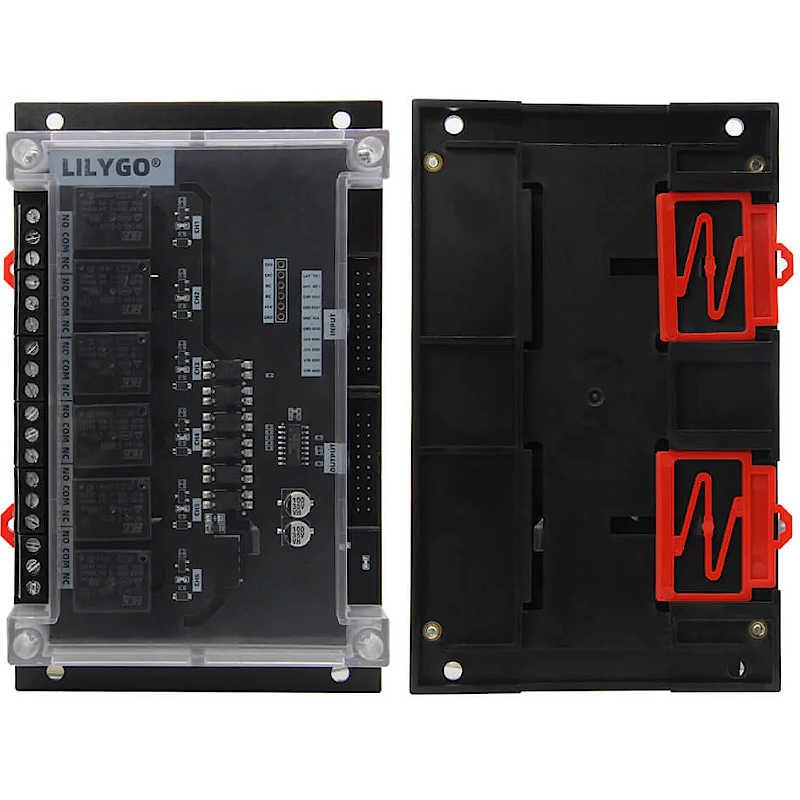 T-Relay-Chain 6-Relay Module DIN Rail (expansion to T-Relay S3 ...