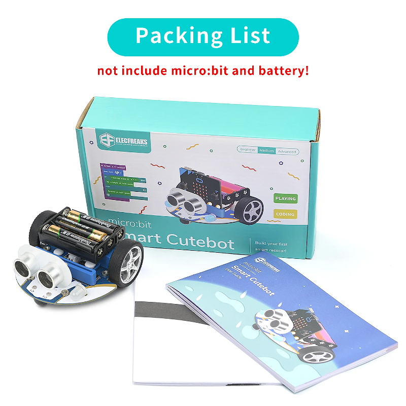 Smart Cutebot, Programming Robot Car For micro:bit - ELECFREAKS EF08209