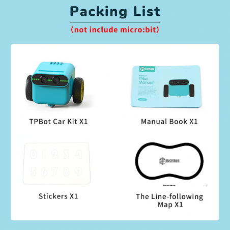 TPBot Car Robot Coding Kit for micro:bit (Without micro:bit Board) - ELECFREAKS EF08230