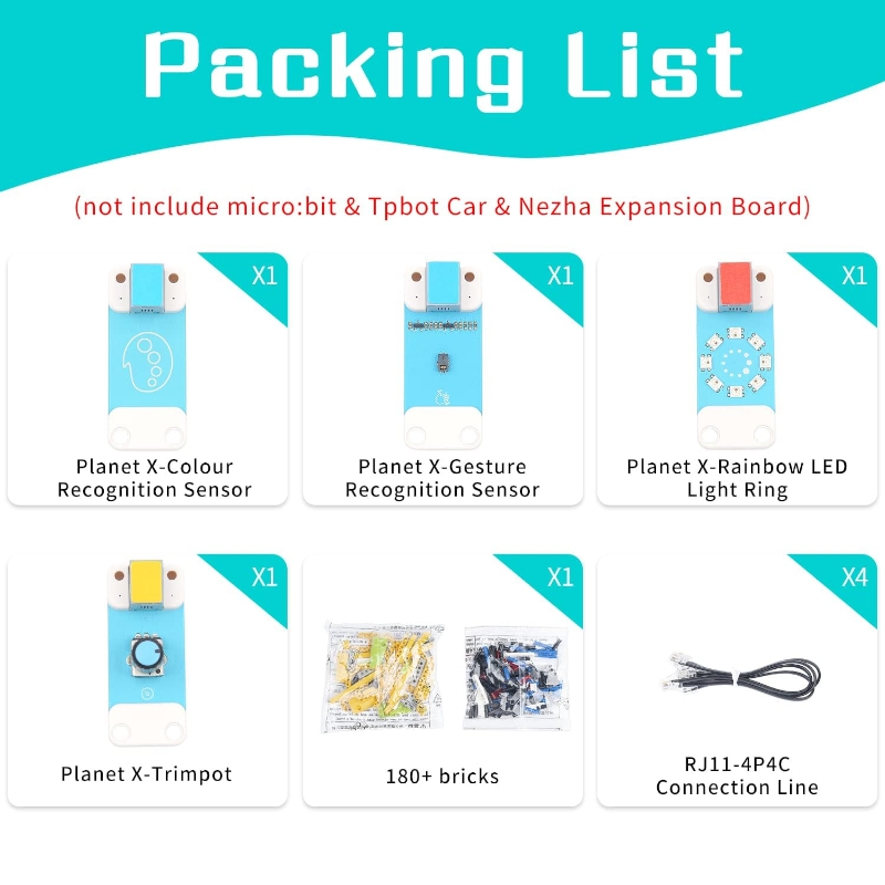Interactive Coding Accessories Pack (Nezha & TPBot compatible) - ELECFREAKS EF08236