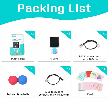 Smart AI Lens Kit I2C camera with display (makecode & Python ...