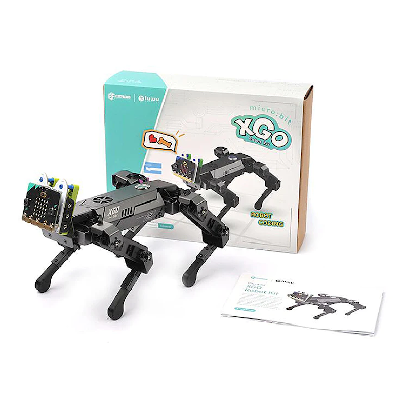 XGO V1: AI dog robot with 12 DOFs for microbit (without micro:bit Board) - ELECFREAKS EF08268