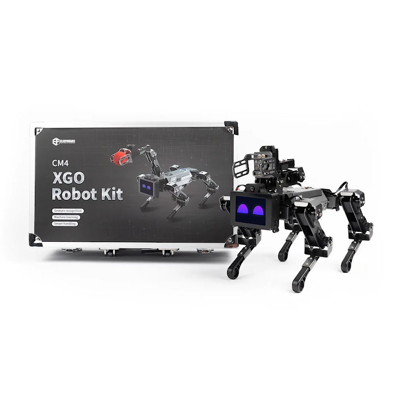 XGO V2 CM4: AI dog robot with 15 DOFs, Arm, Display Touch for Raspberry CM4 (included ...