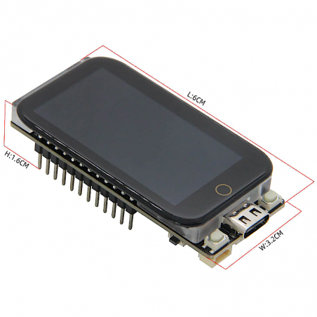 T-Display-S3 ESP32-S3 with Capacitive Touch Display 1.91in 170x320 ...