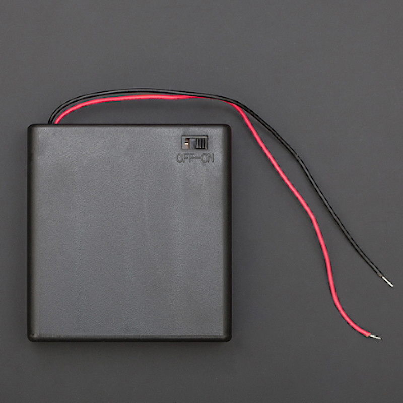 Suporte para 3 pilhas AA com tampa e interruptor - DFRobot FIT0610