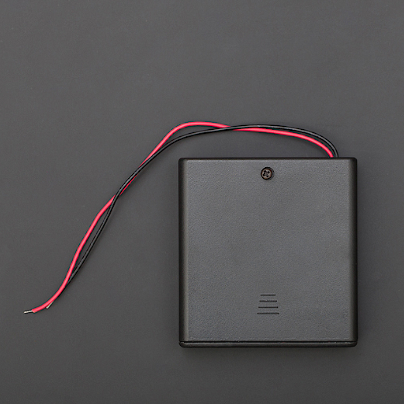 Suporte para 3 pilhas AA com tampa e interruptor - DFRobot FIT0610