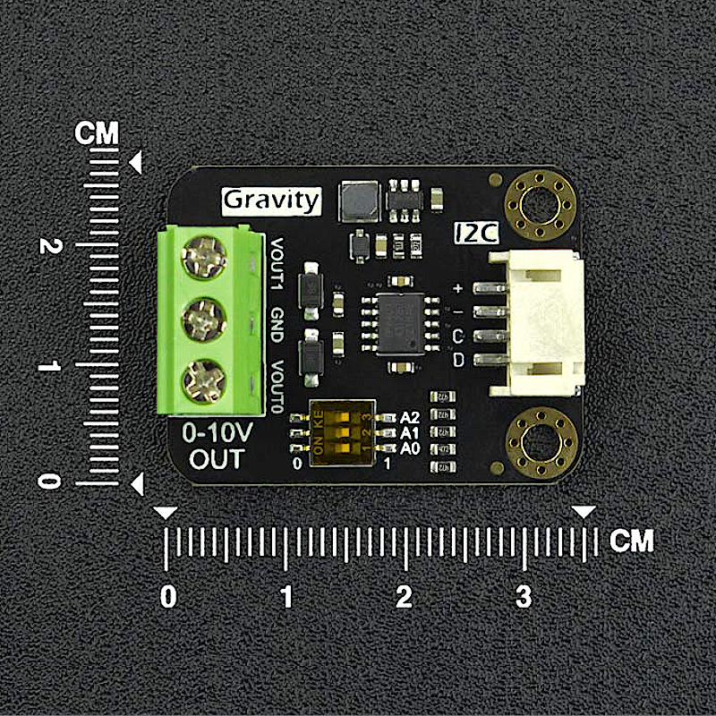 Gravity: Módulo DAC 2 Canais I2C (0-10V) - DFRobot DFR0971