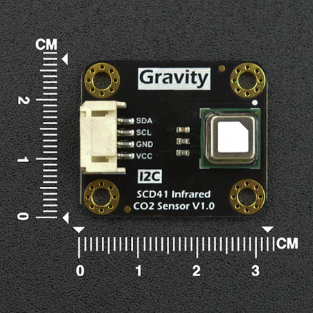 Gravity: I2C SCD41 Infrared CO2 Sensor (400 - 5000 ppm) - DFRobot SEN0536