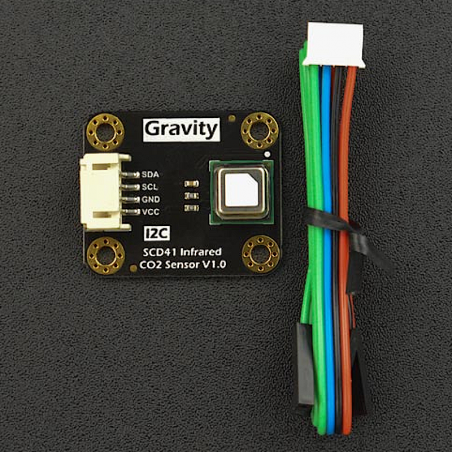 Gravity: I2C SCD41 Infrared CO2 Sensor (400 - 5000 ppm) - DFRobot SEN0536