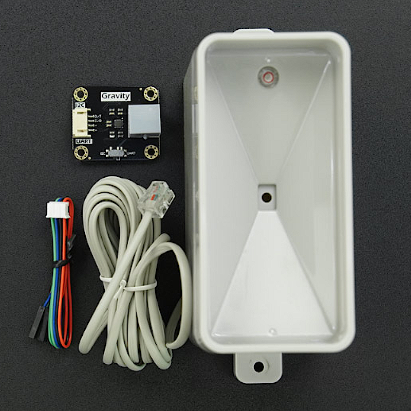 Gravity Tipping Bucket Rainfall Sensor I2c And Uart Dfrobot Sen0575