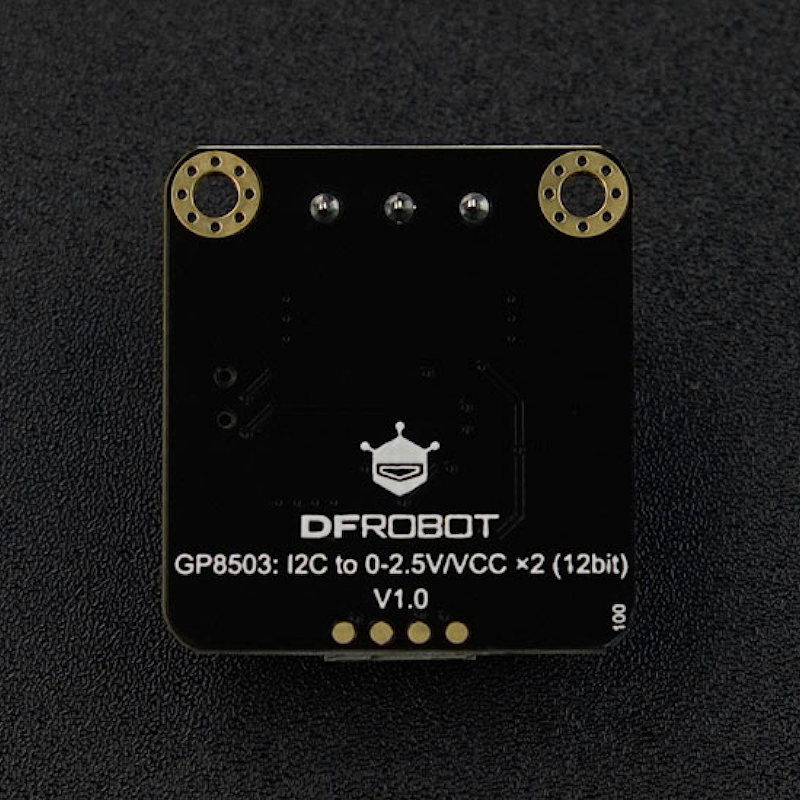 Gravity: GP8503 2-Channel 12bit I2C to 0-2.5V/VCC DAC Module - DFRobot ...