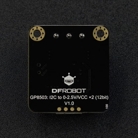 Gravity: GP8503 2-Channel 12bit I2C to 0-2.5V/VCC DAC Module - DFRobot DFR1034