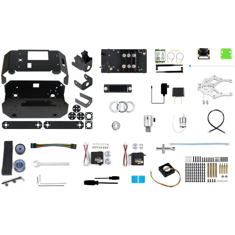 JeTank AI Kit (B ) c/ Jetson Nano 4GB incluída (3x baterias 18650 não ...