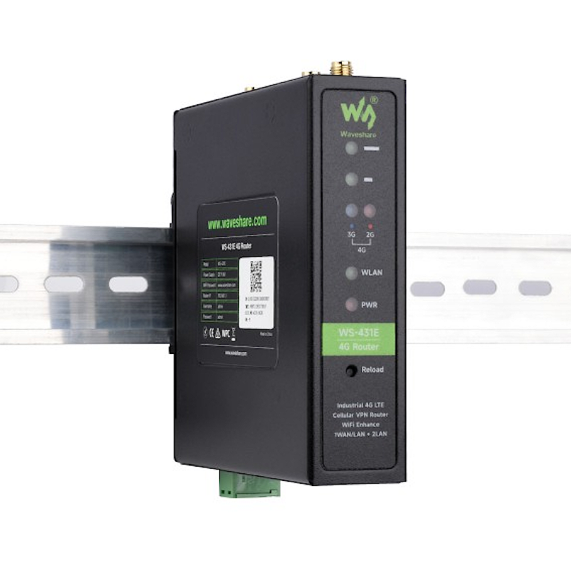 Industrial 4G LTE Router WS-431E with multiple VPN Support, 3-ch ...