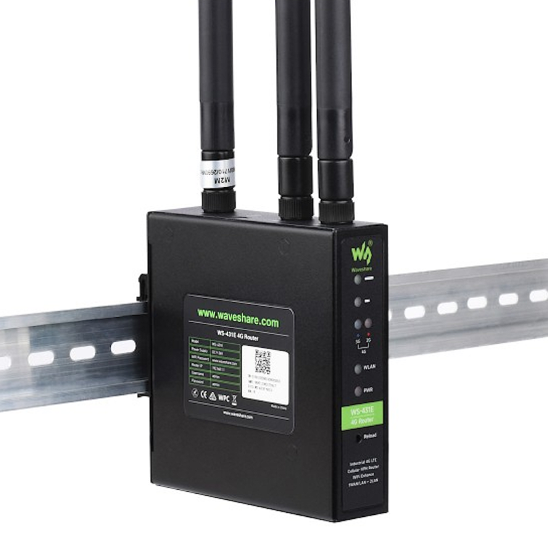 Industrial 4G LTE Router WS-431E with multiple VPN Support, 3-ch ...