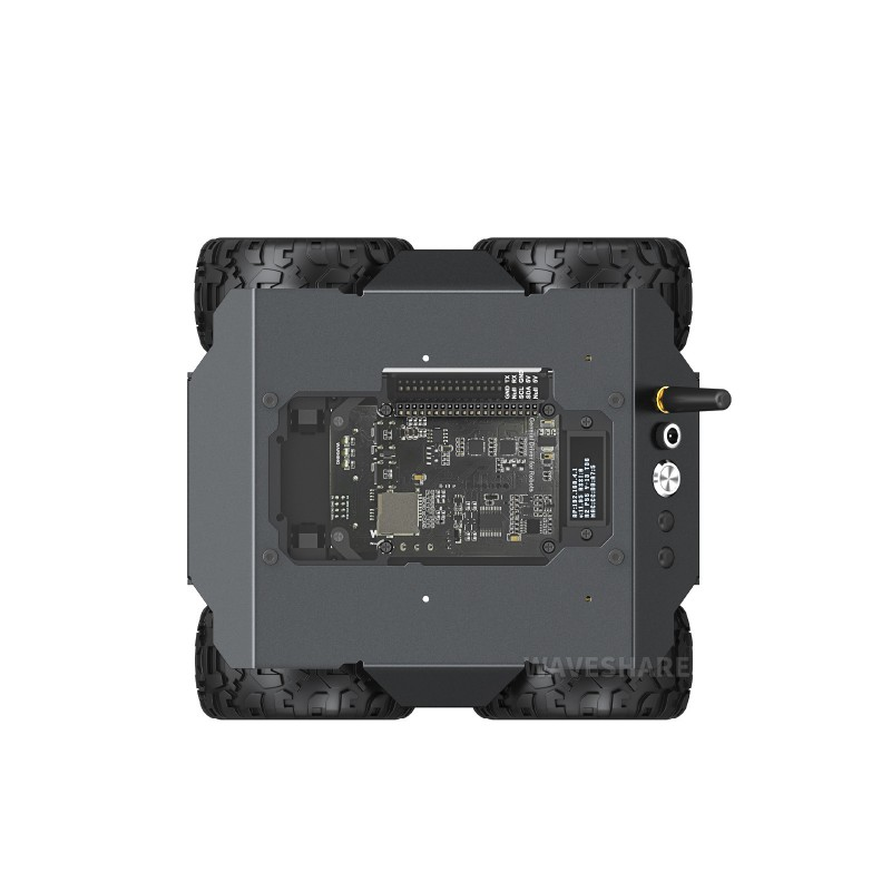 WAVE ROVER - Base UGV 4x4 4WD Expansível c/ driver ESP32, Suporta Hosts Pi e Jetson (3x18650 não ...