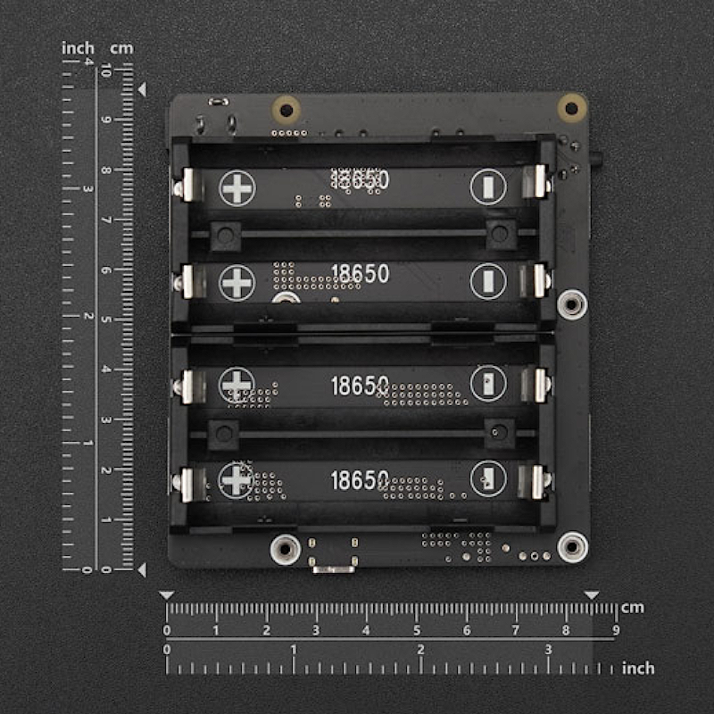 HAT Bateria UPS 18650 para Raspberry Pi 5 5.1V 5A (pilhas não incluídas) - DFRobot FIT0992