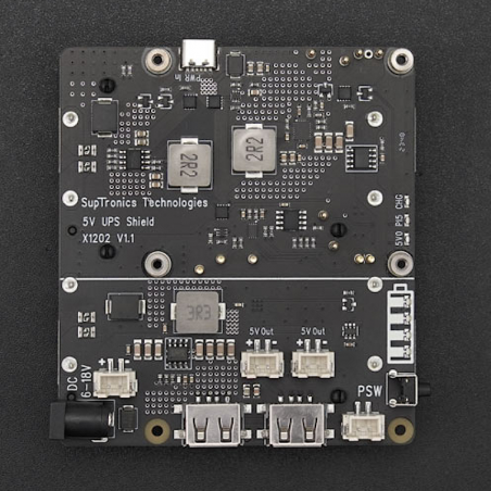 Raspberry Pi 5 18650 Battery UPS HAT 5.1V 5A (18650 not included ...