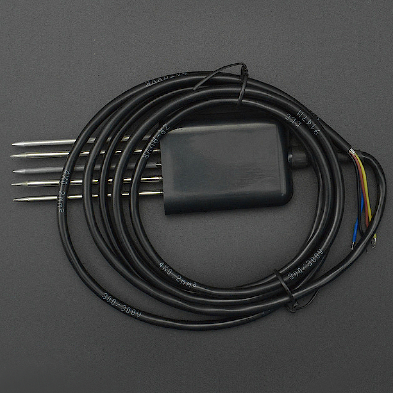 RS485 4-in-1 Soil Moisture, Temperature, pH & EC Sensor IP68, 5-30V - DFRobot SEN0604