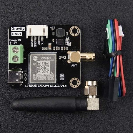 Gravity: Air780EU 4G CAT1 IoT Communication Module - DFRobot TEL0177
