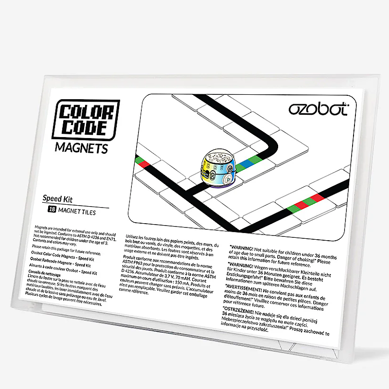 Ozobot Color Code Magnets: Speed Kit (18 Tiles)